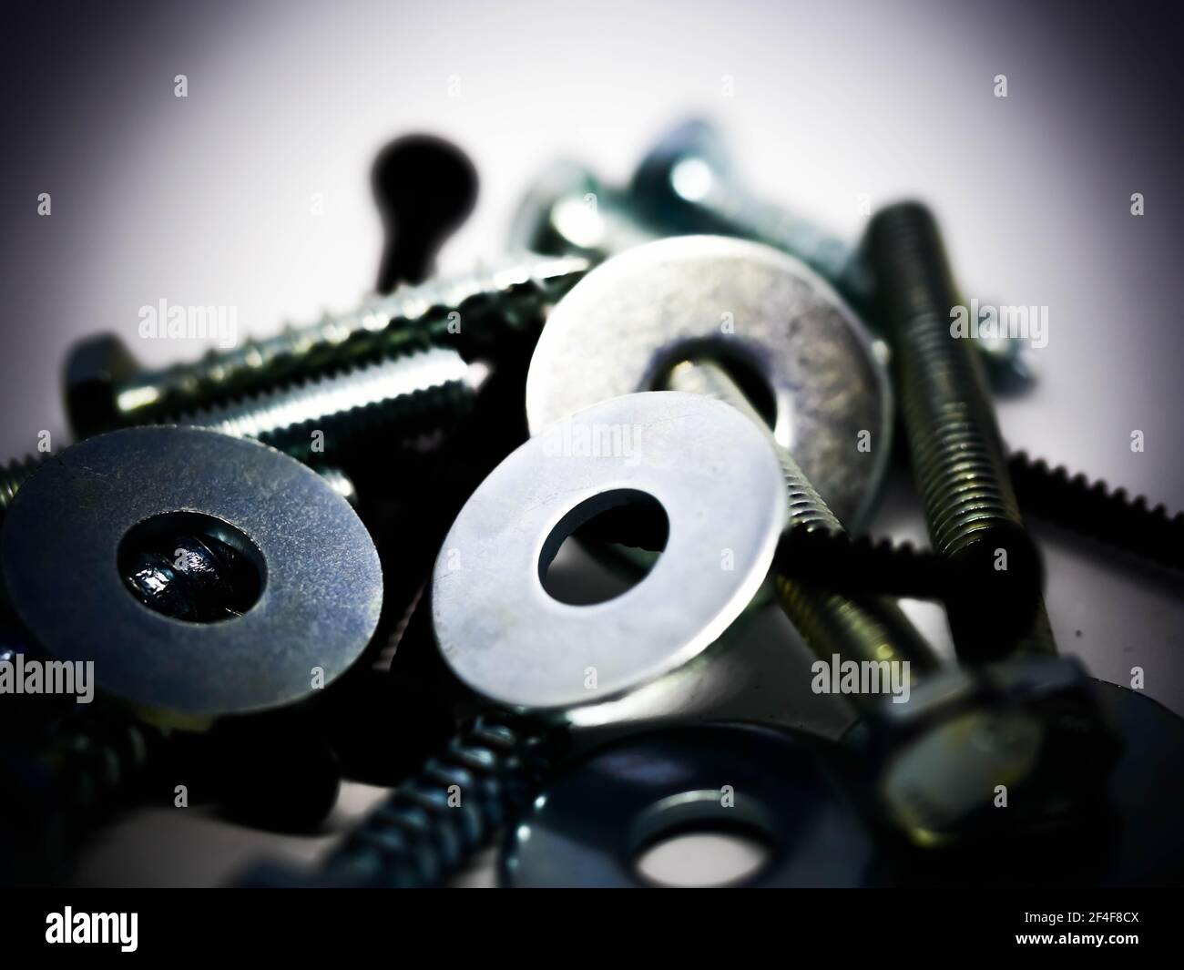 Screw and nuts. Industrial object Stock Photo - Alamy