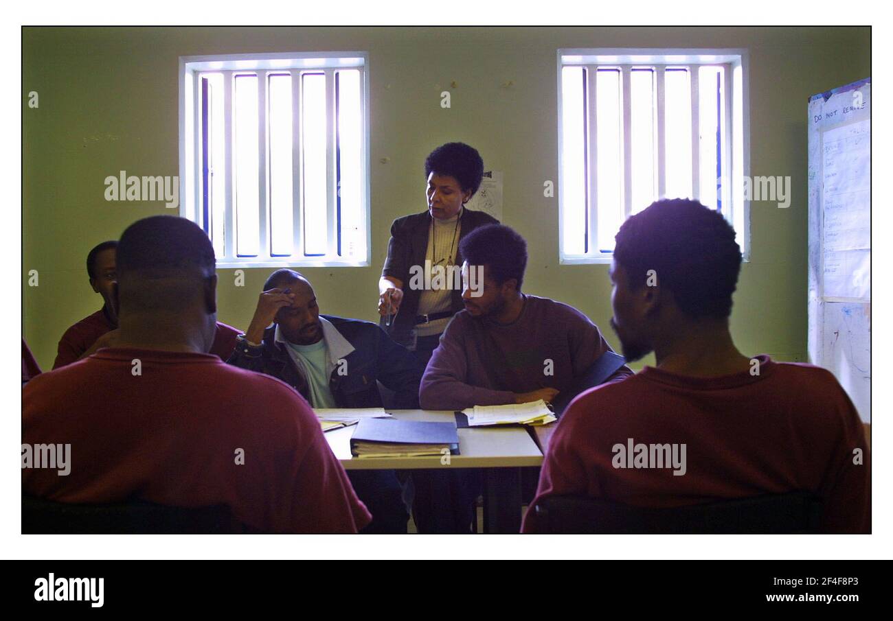 Prisoners learning basic skills in Wormwood Scrubs prison. west ...