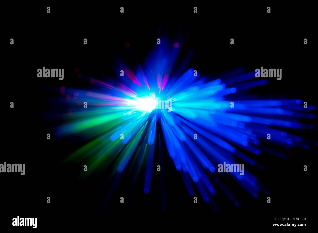 optical fiber light explosion effect, motion blur Stock Photo - Alamy