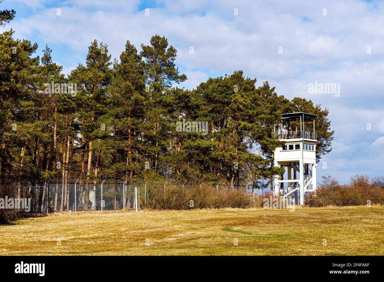 The monument of the German Border Point Alpha Stock Photo - Alamy