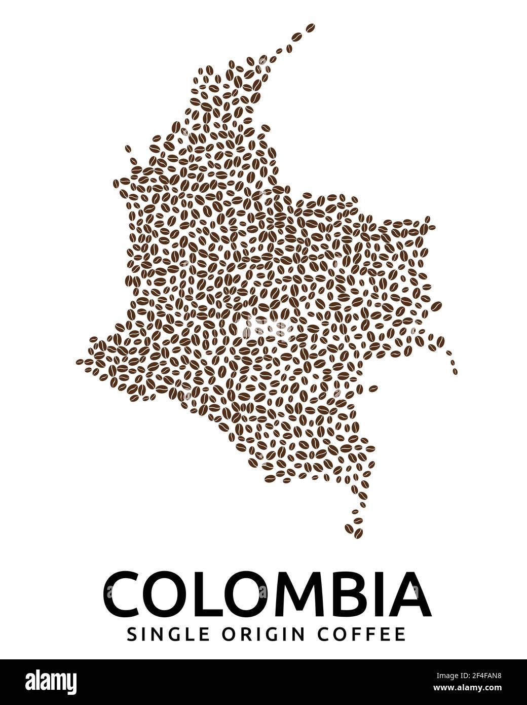 Colombian coffee plantation Stock Vector Images - Alamy