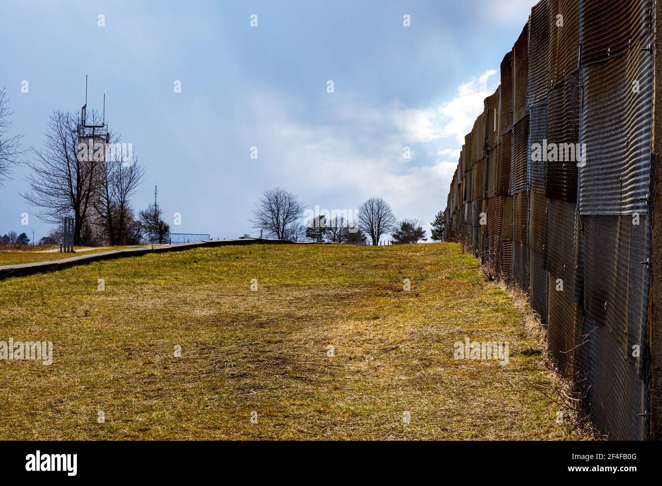 The monument of the German Border Point Alpha Stock Photo - Alamy