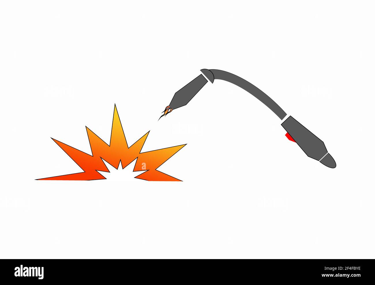 Welding machine icon on white background Stock Photo - Alamy