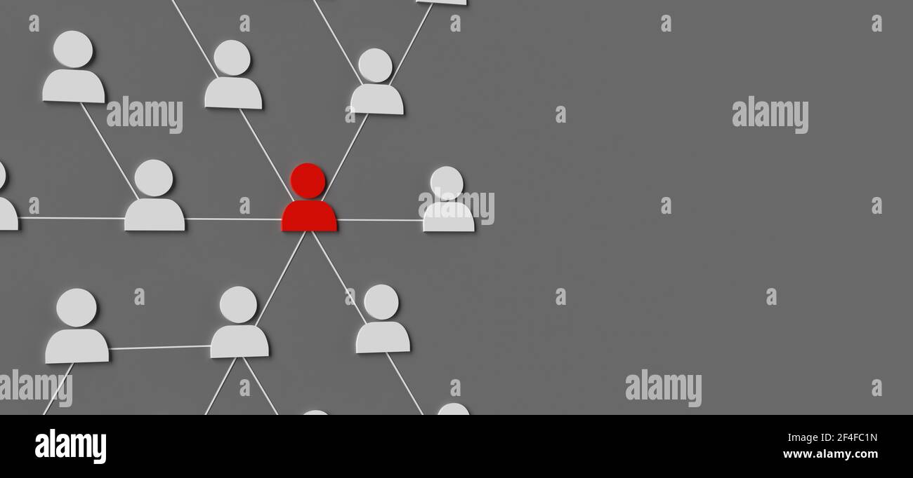 Social networking between different people or business person icons ...