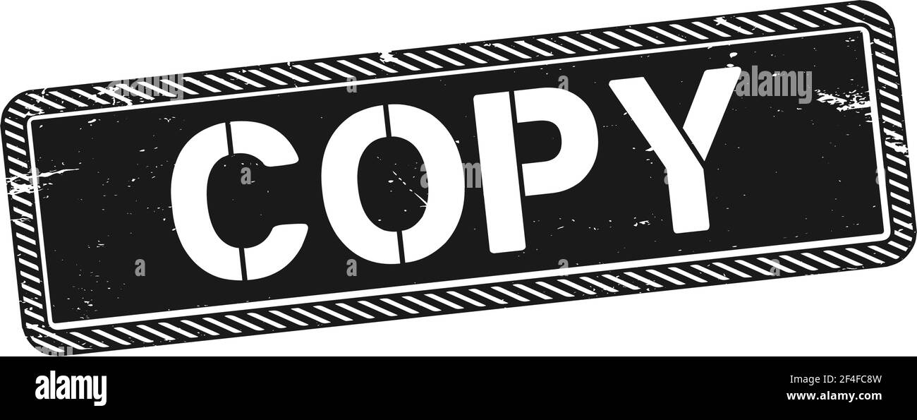 Grunge Office Stamp with the words COPY in a grunge splattered text ...