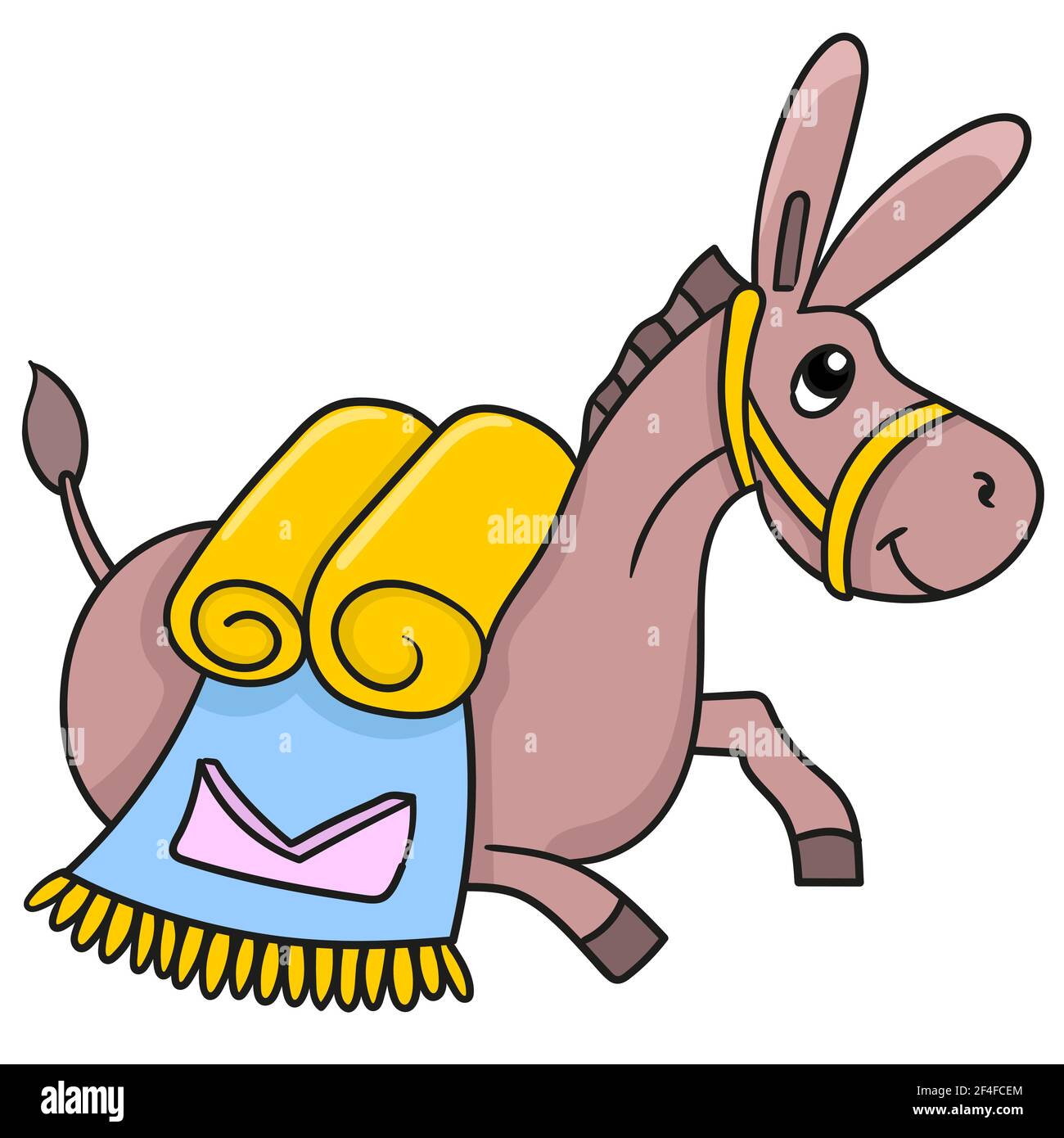 Donkey carry Stock Vector Images - Alamy