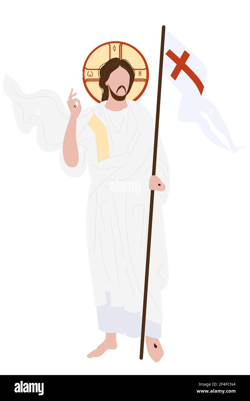 Christ Victorious Icon. Religious holiday - the Resurrection of Christ ...