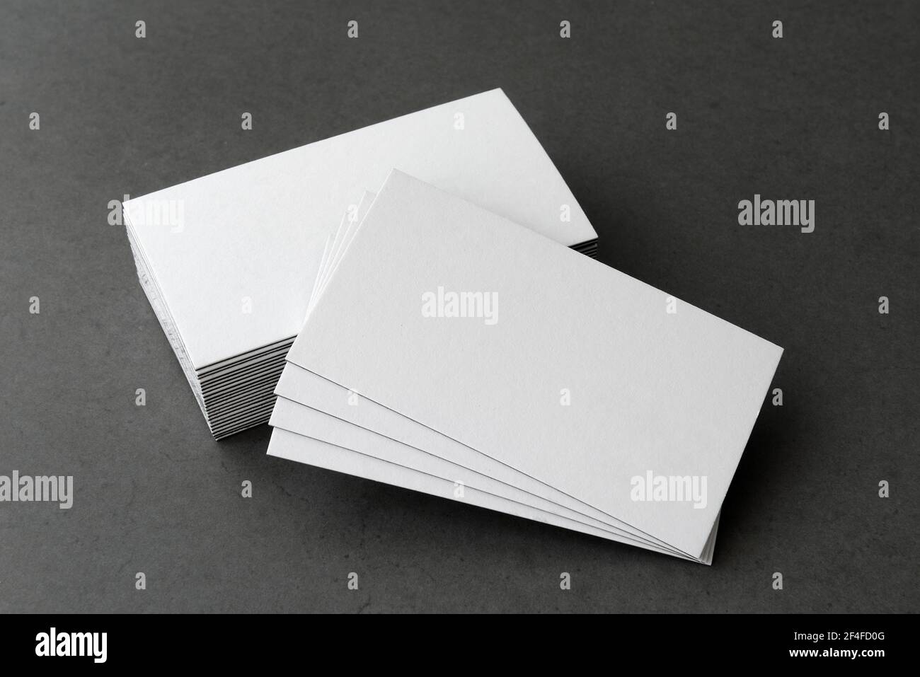 Business card stack mockup. Copy space for text Stock Photo - Alamy