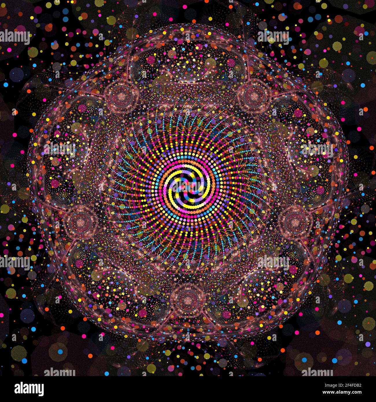 Geometric Flame Fractal Design Stock Photo - Alamy