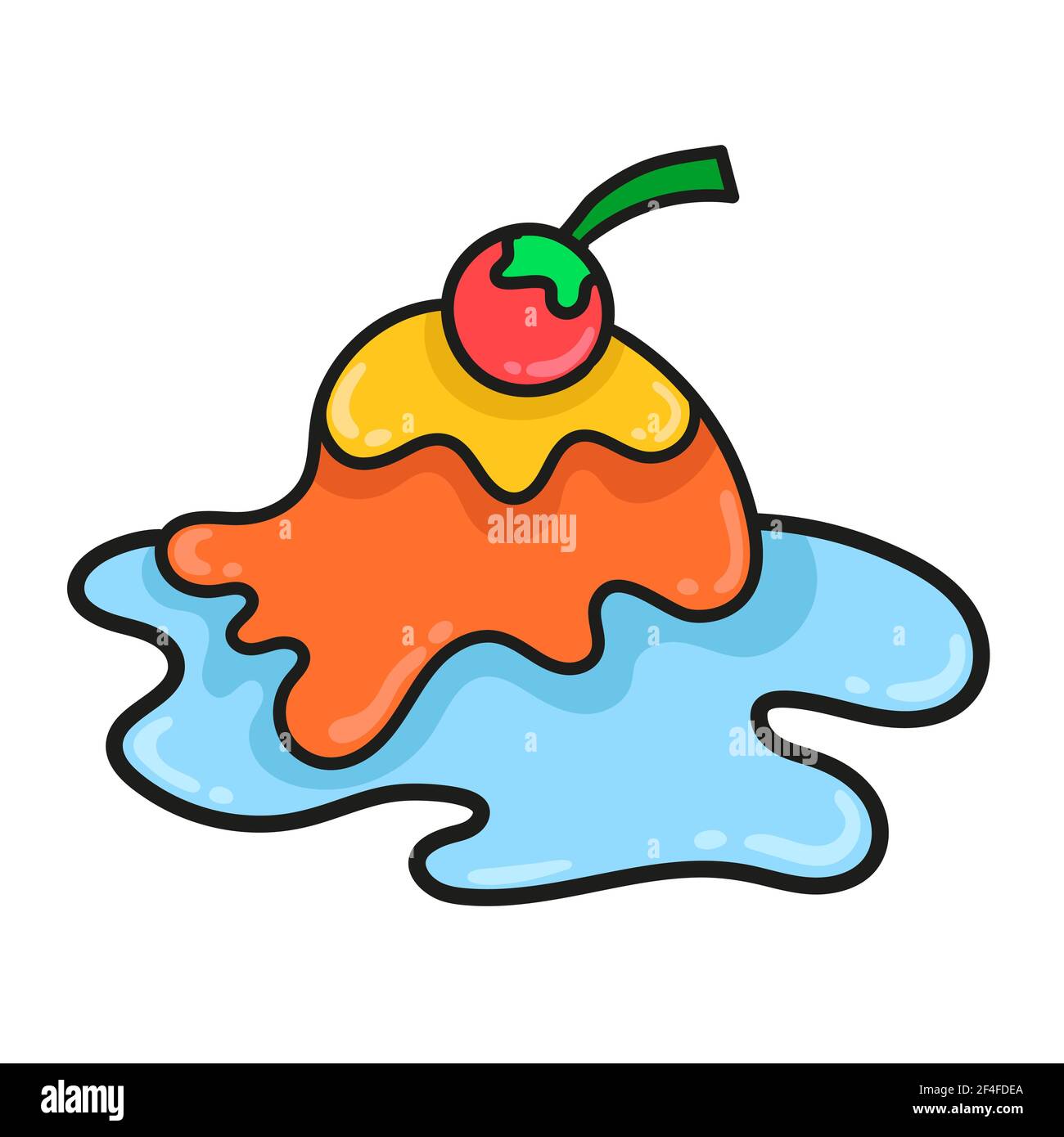 Falling ice cream Stock Vector Images - Alamy