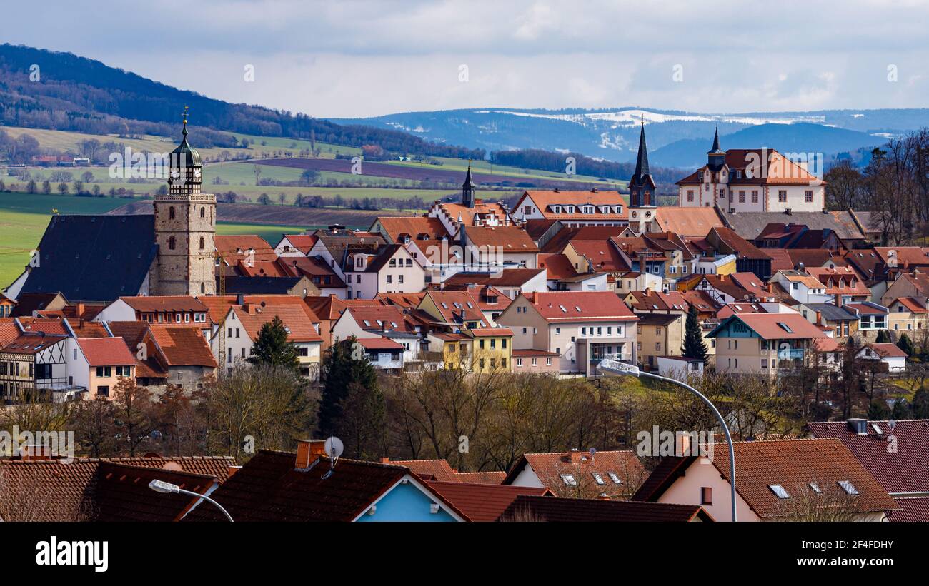 The city of Geisa in Thuringia Germany Stock Photo - Alamy