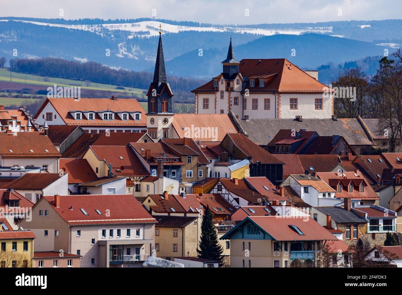 The city of Geisa in Thuringia Germany Stock Photo - Alamy