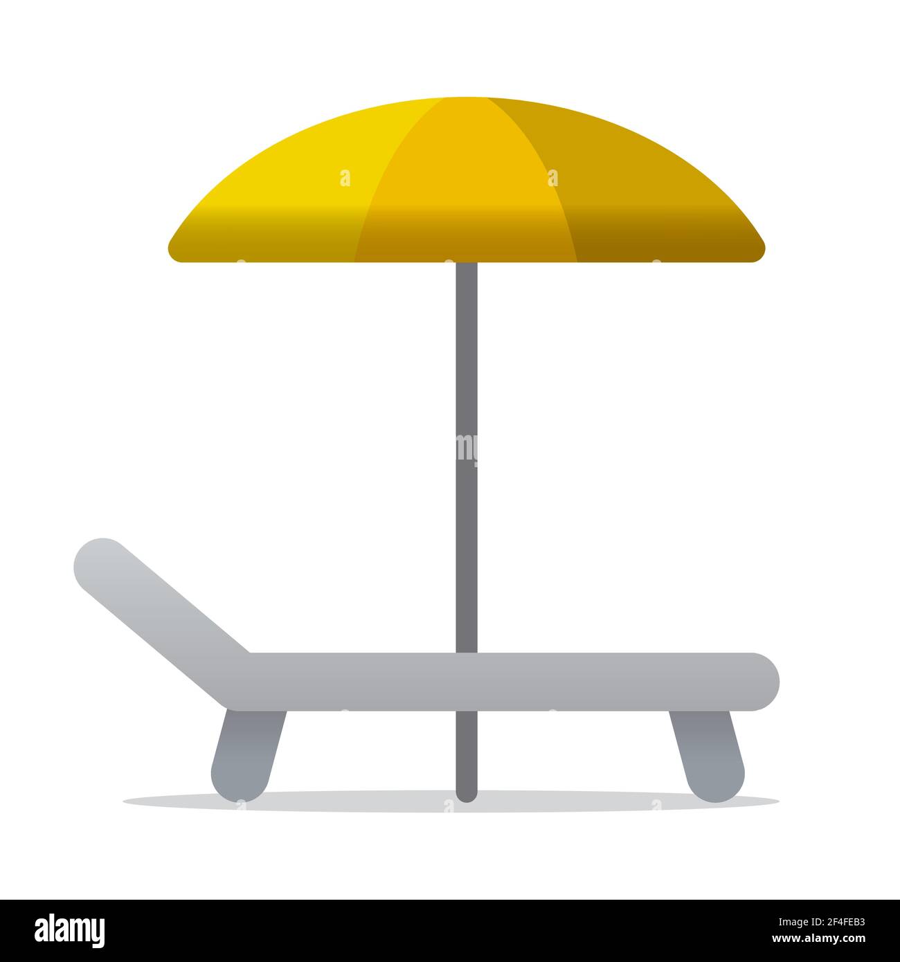 Yellow Sunbed Stock Vector Images - Alamy