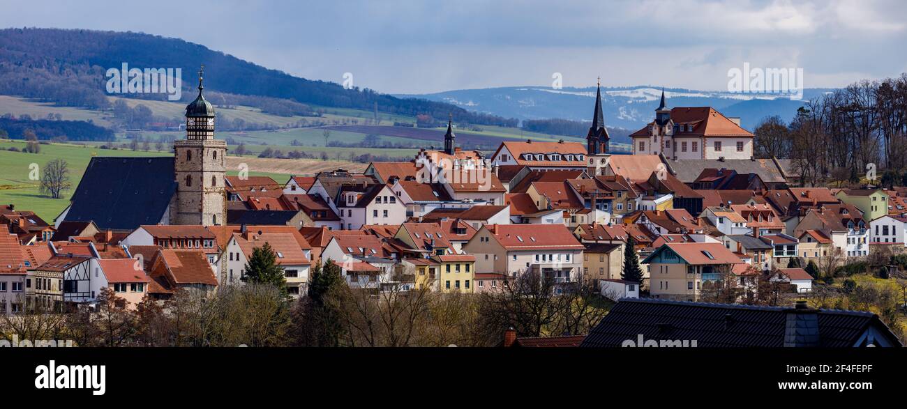 The city of Geisa in Thuringia Germany Stock Photo - Alamy