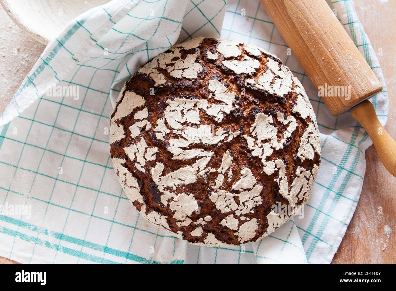 Home-made organic sourdough bread, Austria Stock Photo - Alamy