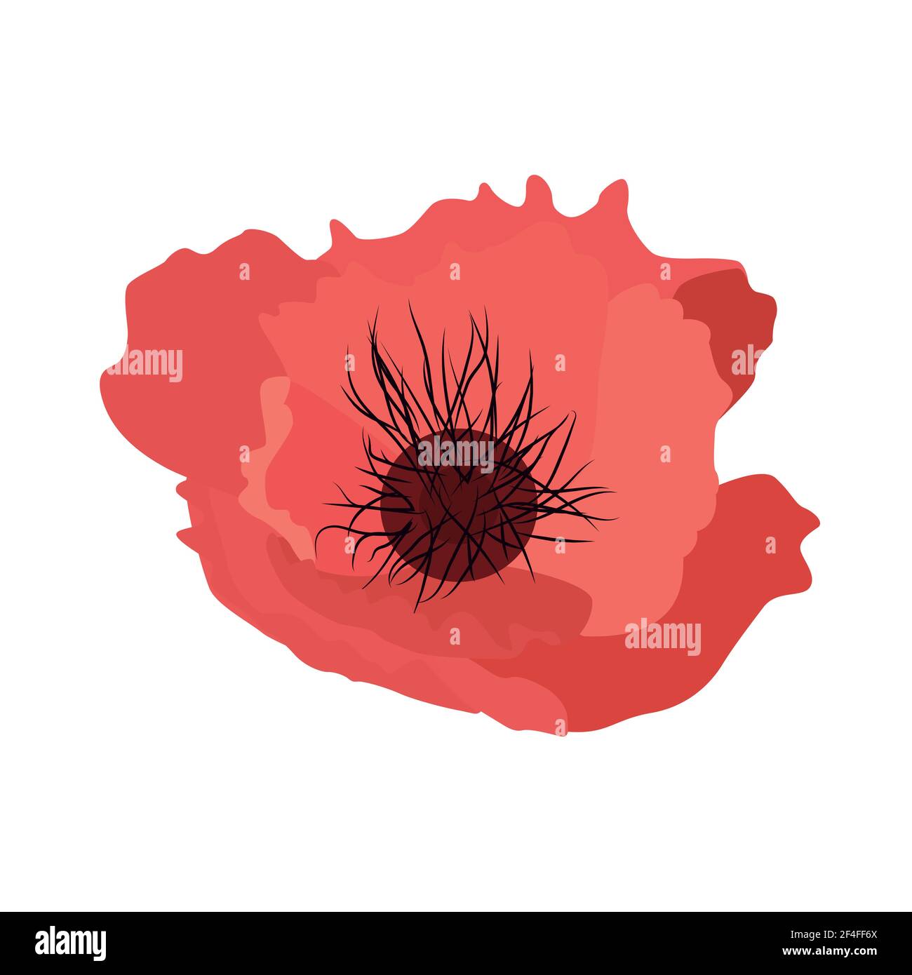 Poppy wall Stock Vector Images - Alamy