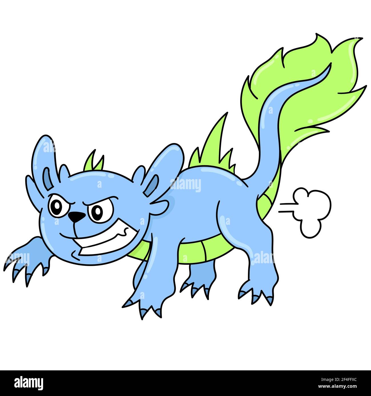 cute cute monster lizard Stock Vector Image & Art - Alamy