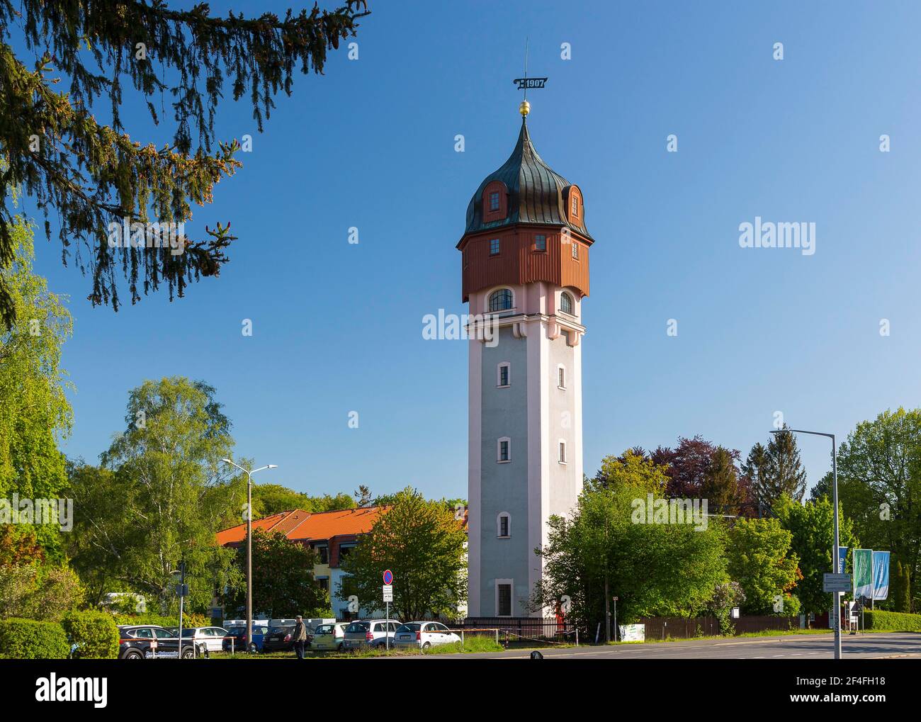 Historic water tower, Freiberg, Saxony, Germany Stock Photo - Alamy