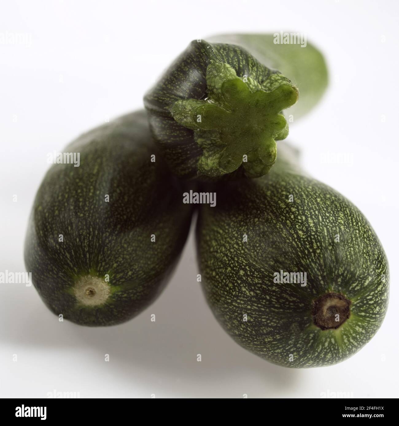 Long zucchini or courgettes, vegetables against white background Stock ...
