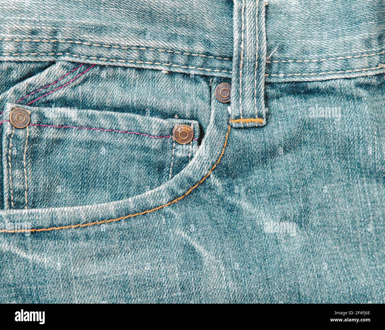 blue jeans fabric material, close up Stock Photo - Alamy