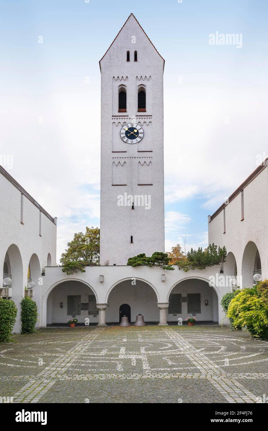 Church St, Johann Baptist, Ismaning, Upper Bavaria, Bavaria, Germany ...