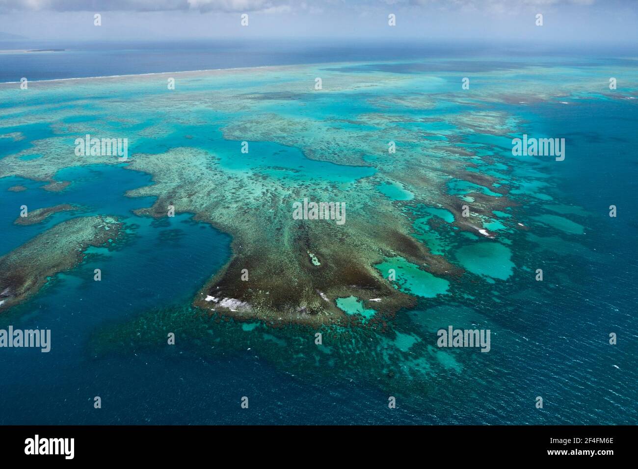 Aerial view Great Barrier Reef, Queensland, Australia Stock Photo - Alamy