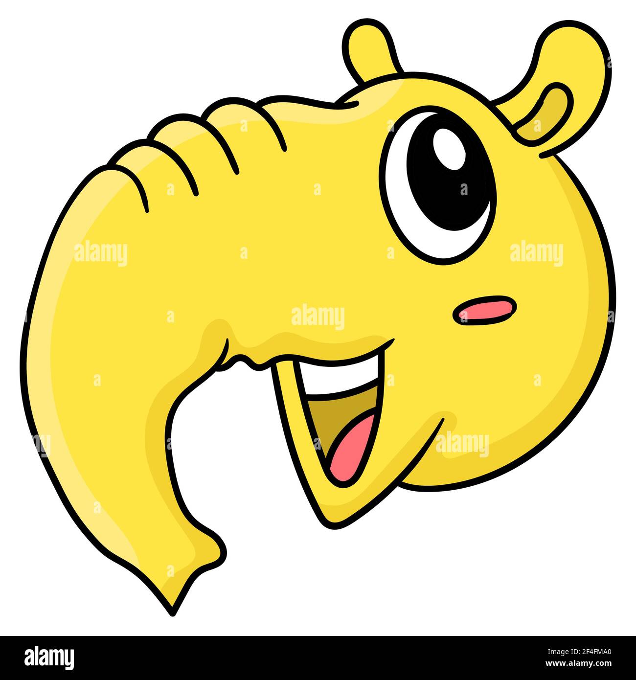 tapir head emoticon with smiling expression Stock Vector Image & Art ...