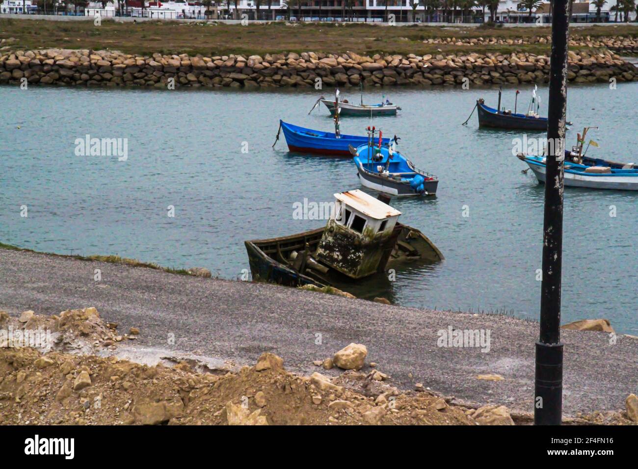 Traditional moroccan boats hi-res stock photography and images - Alamy