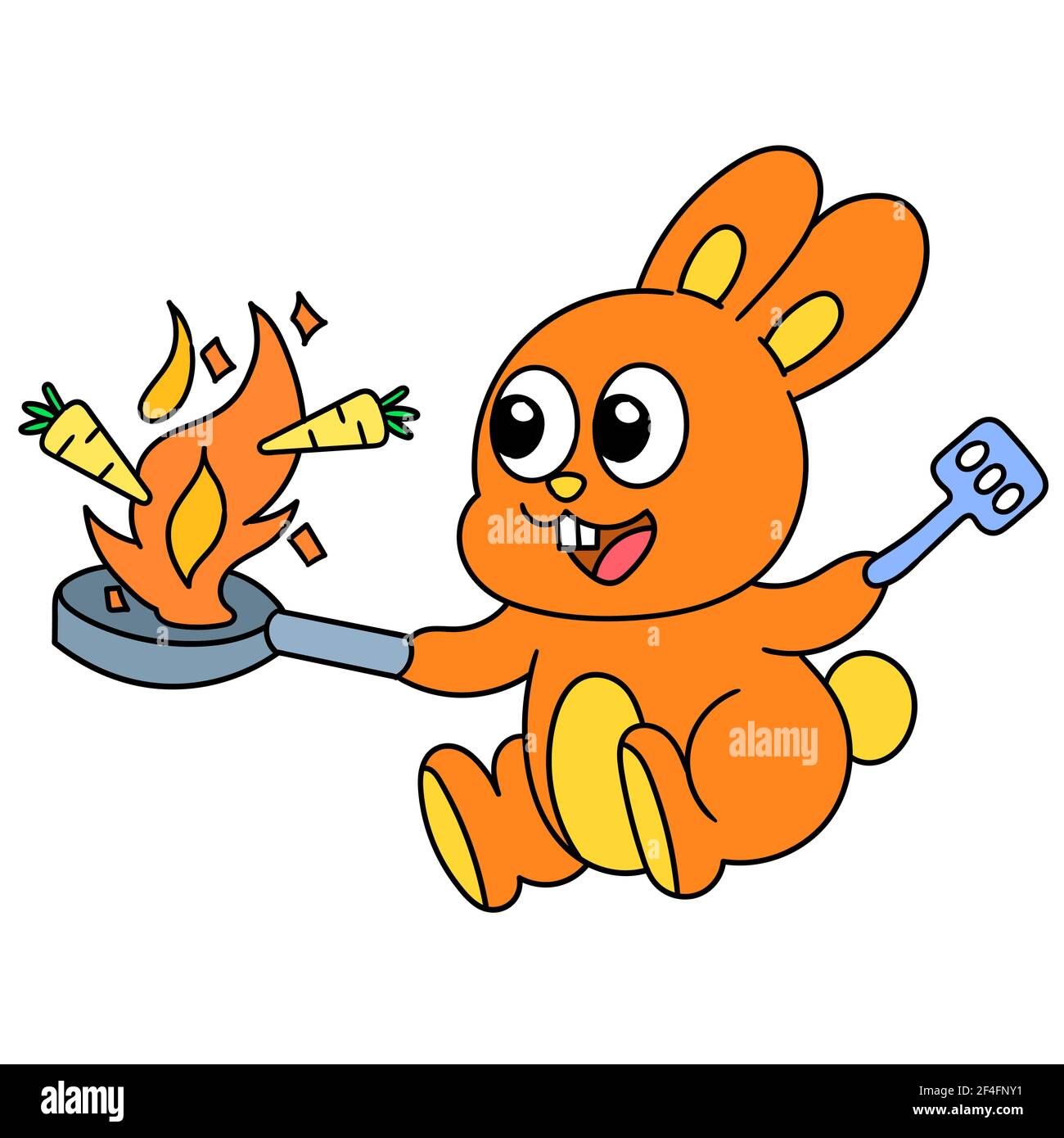 Cartoon carrots sticker hi-res stock photography and images - Alamy