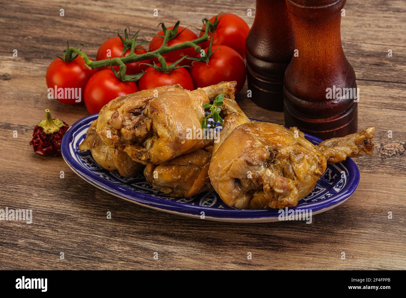 Rabbit stew in sweet and spicy sauce Stock Photo - Alamy