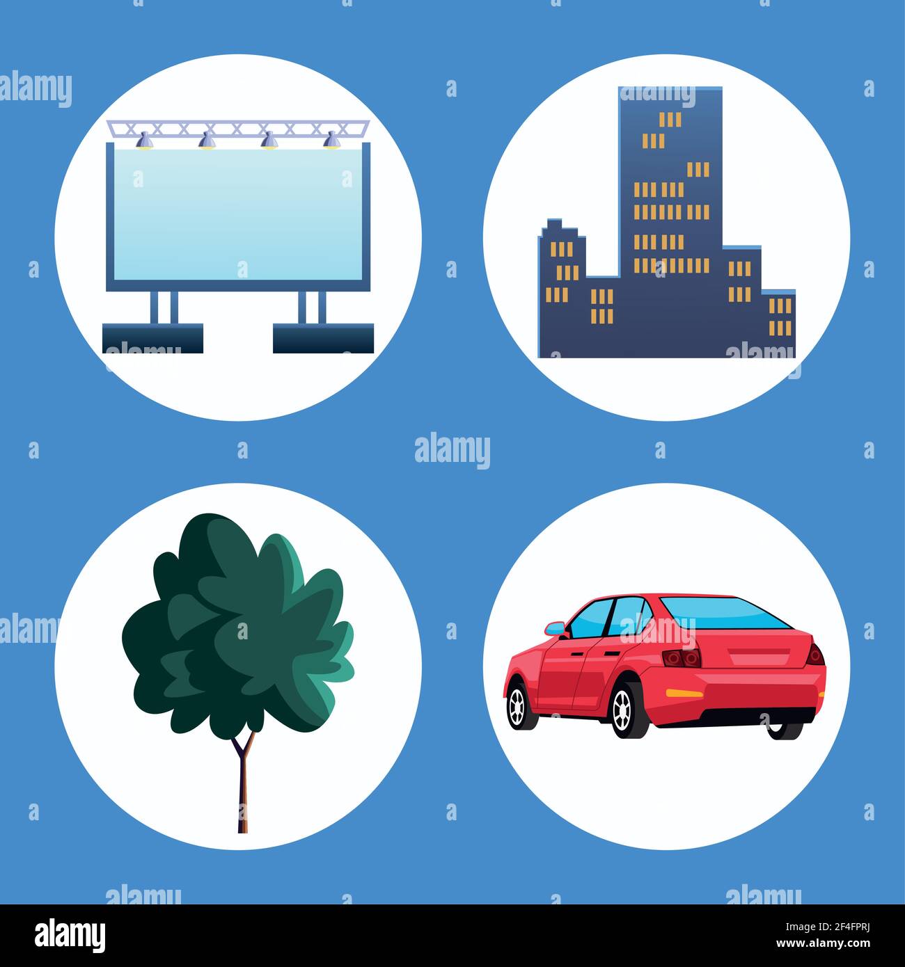 four autocinema icons Stock Vector Image & Art - Alamy