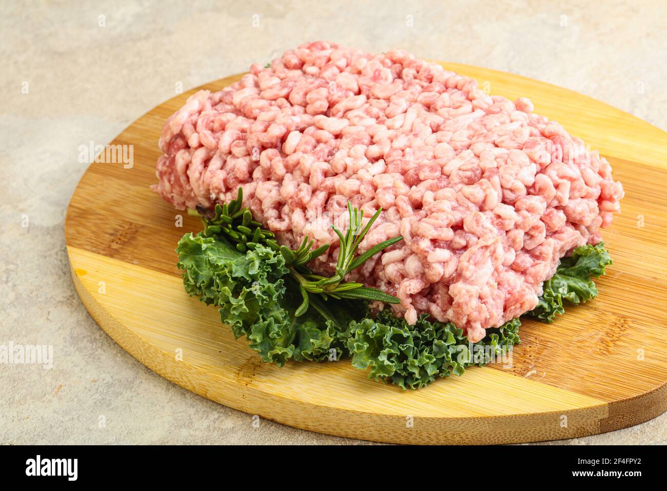 Raw fat pork minced meat for cooking Stock Photo - Alamy