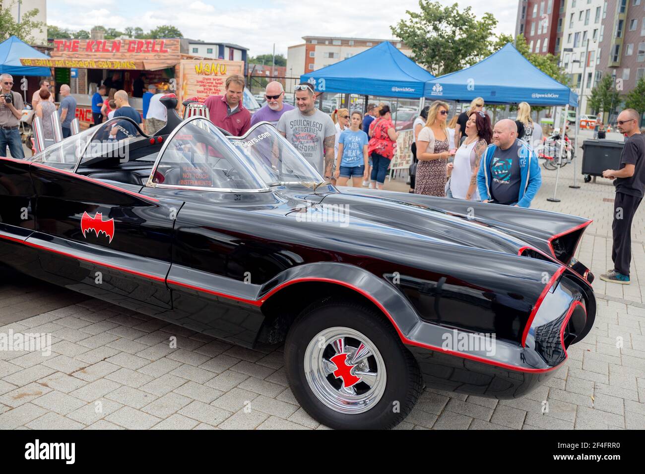 Ipswich, Suffolk, UK July 19 2015: Classic Batmobile from the 1960's ...