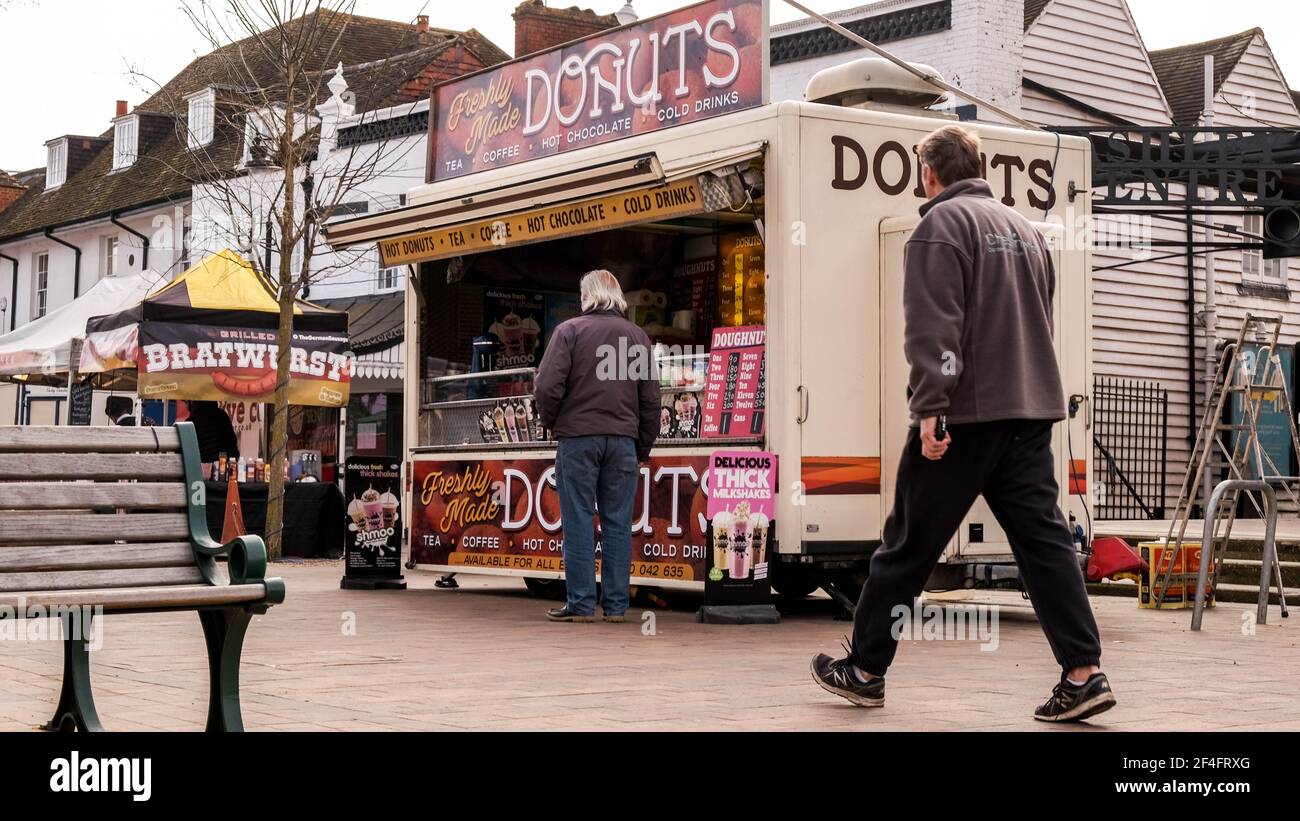 Donut stall hi-res stock photography and images - Alamy