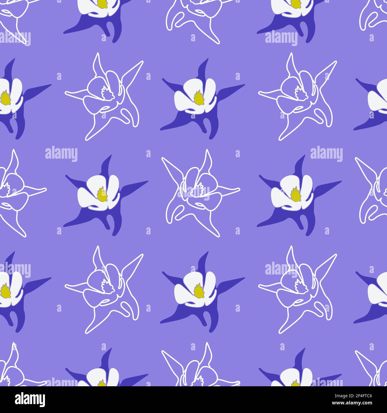 seamless blue star flowers Stock Vector Image & Art - Alamy