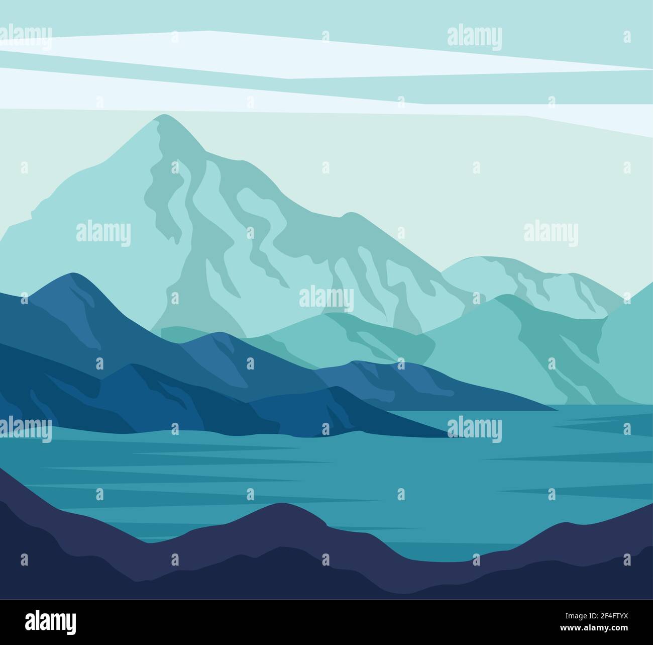 Wide lake Stock Vector Images - Alamy