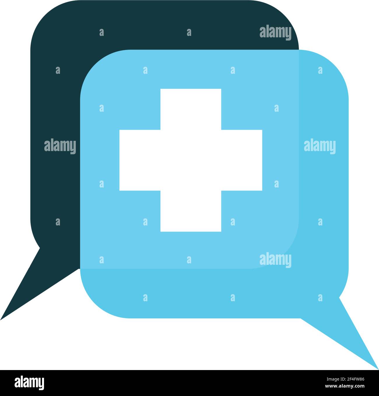 Chat health logo vector icon illustration Stock Vector Image & Art - Alamy