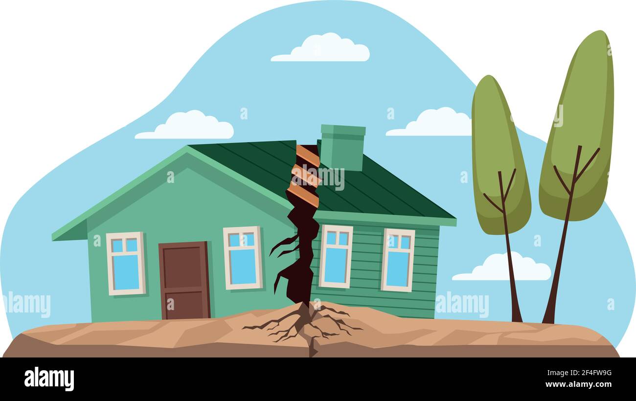 House destroyed earthquake Cut Out Stock Images & Pictures - Alamy