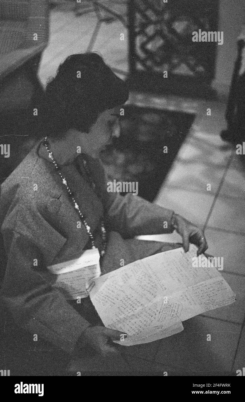 Portrait of Celia Sanchez at home, Cuba, 1963. From the Deena Stryker ...