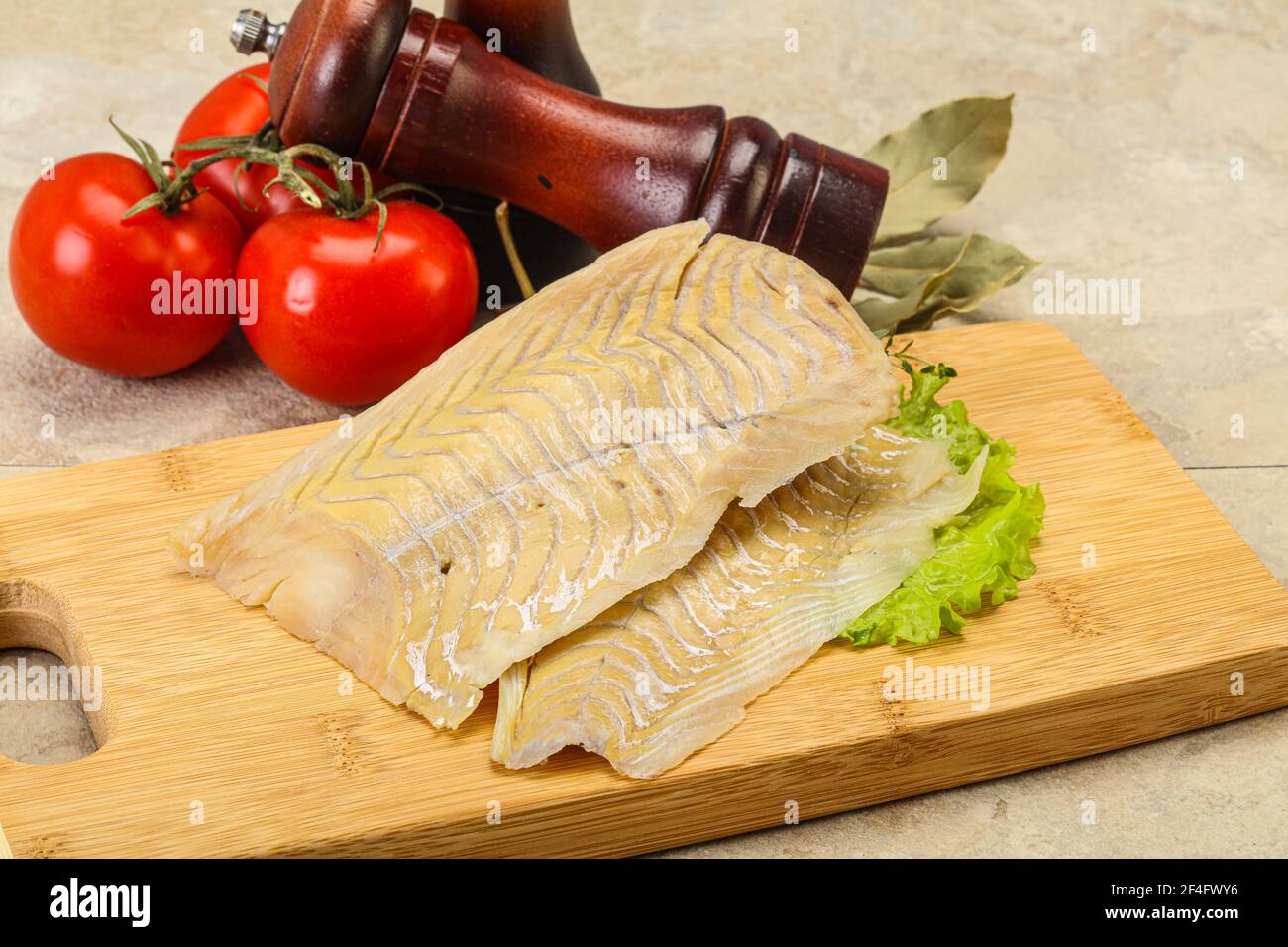 Raw cod fish fillet for cooking Stock Photo - Alamy