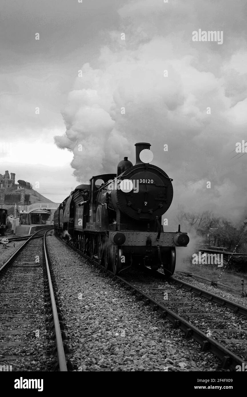 Lswr m7 class steam locomotive hi-res stock photography and images - Alamy