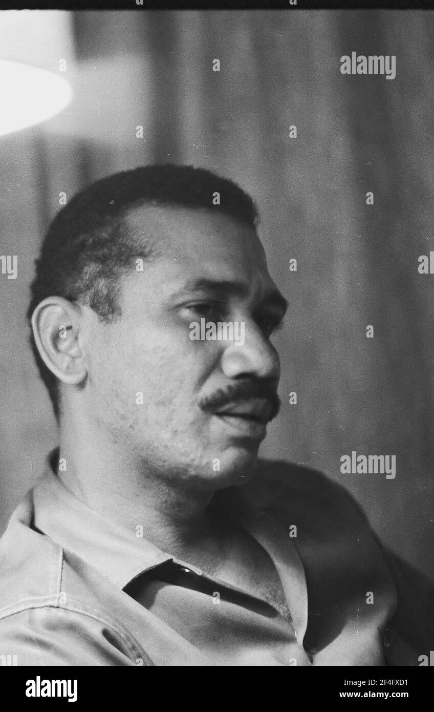 Headshot portrait of Comandante Juan Almeida, Cuba, 1963. From the ...