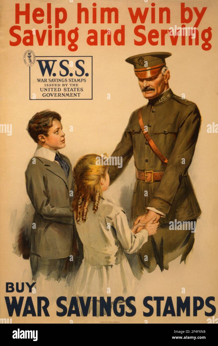An american first world war poster encouraging people to buy War ...