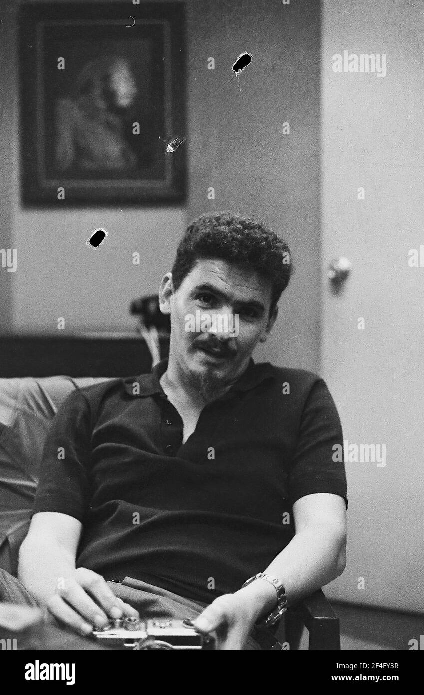 Half-length portrait of Cuba leader Comandante Ramiro Valdes, Cuba ...