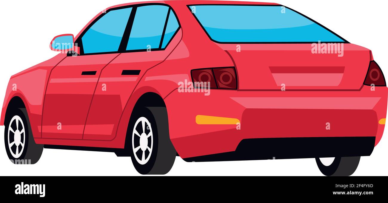 Rear lights red car Stock Vector Images - Alamy