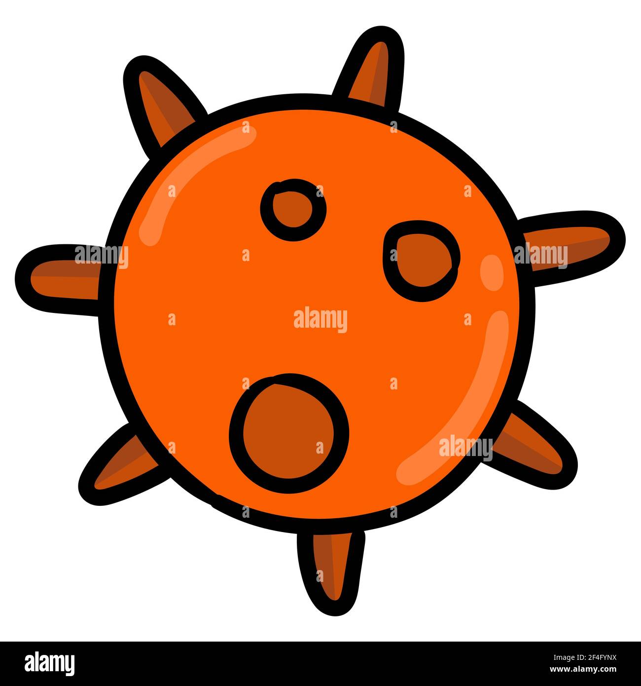 microscopic object virus icon doodle kawaii. doodle icon image. cartoon ...