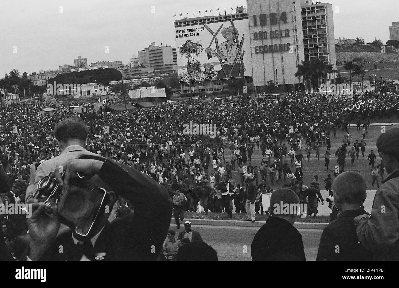 Crowd at military parade, Havana, Cuba, 1963. From the Deena Stryker ...