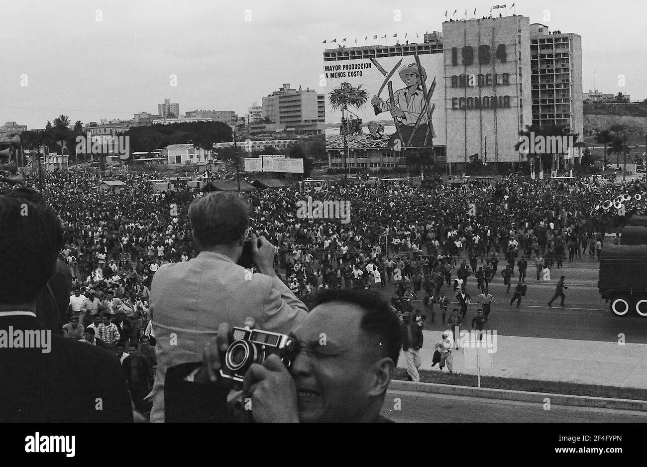 Crowd at military parade, Havana, Cuba, 1963. From the Deena Stryker ...