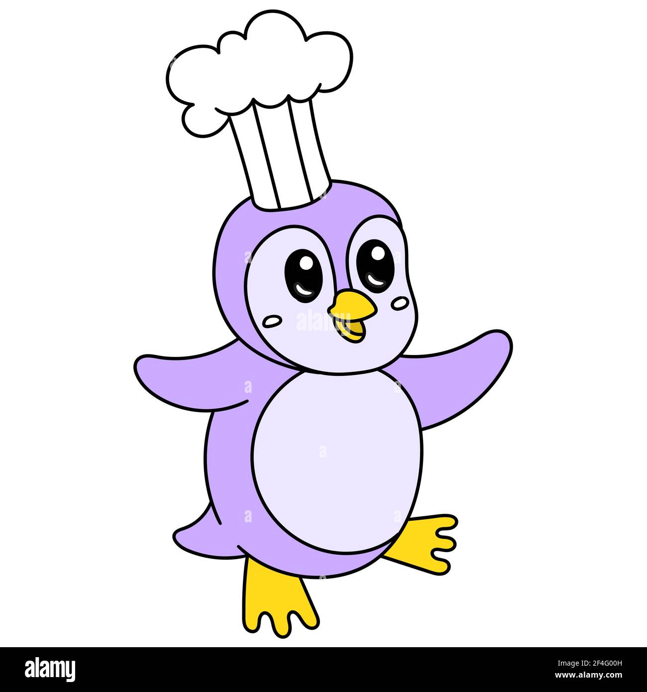 cartoon penguin chef Stock Vector Image & Art - Alamy