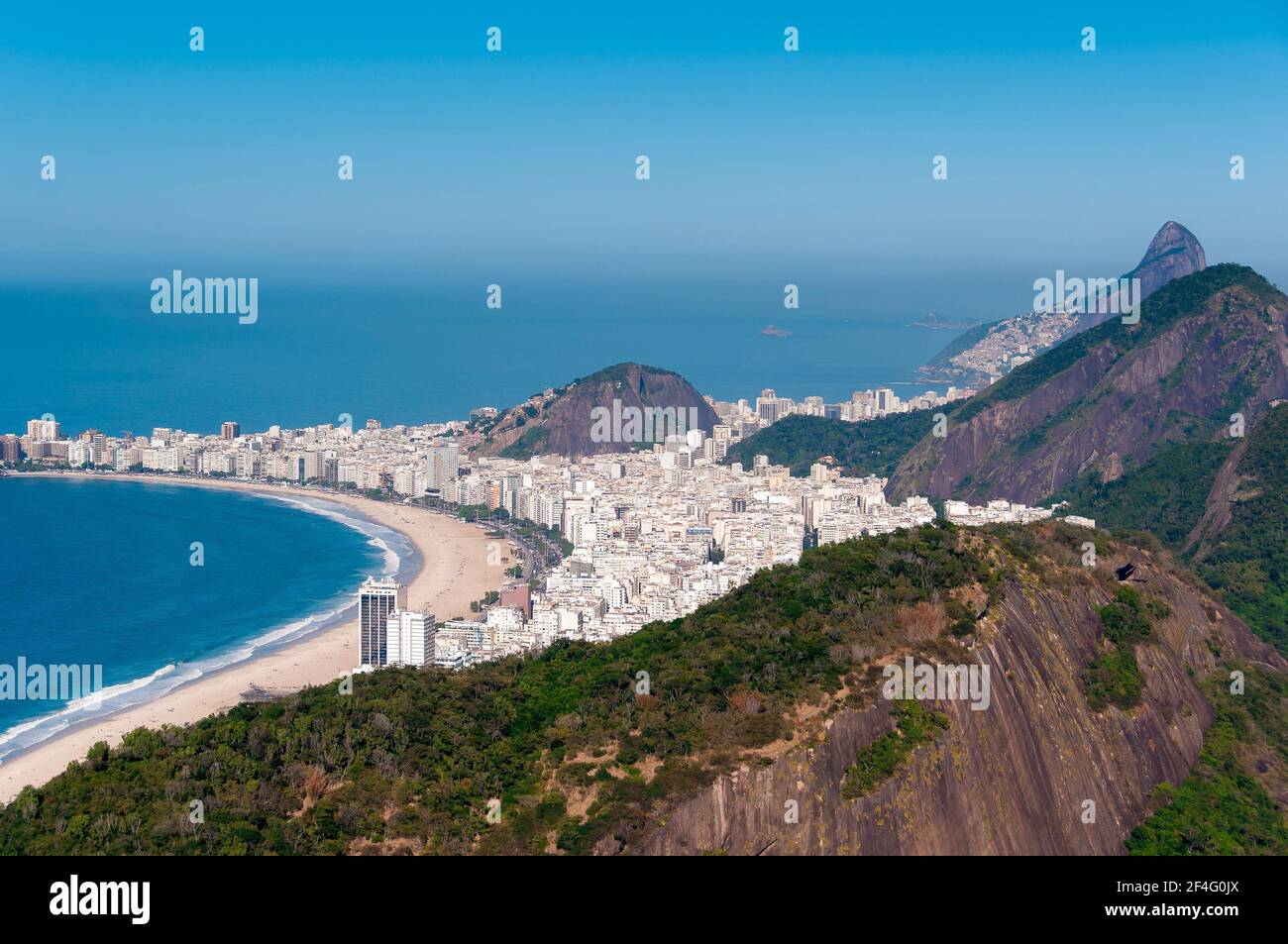 View of Rio de Janeiro Coast With Mountains and Beaches Stock Photo - Alamy